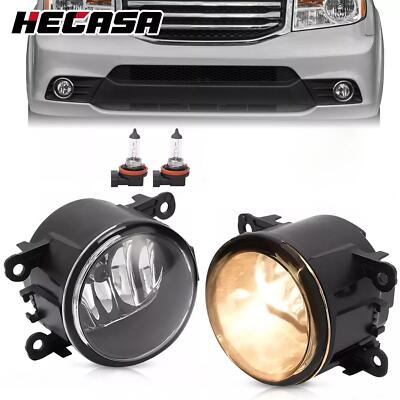 HECASA Pair Bumper Fog Lights Lamp LH&RH For Honda Pilot 2012-2015 ...