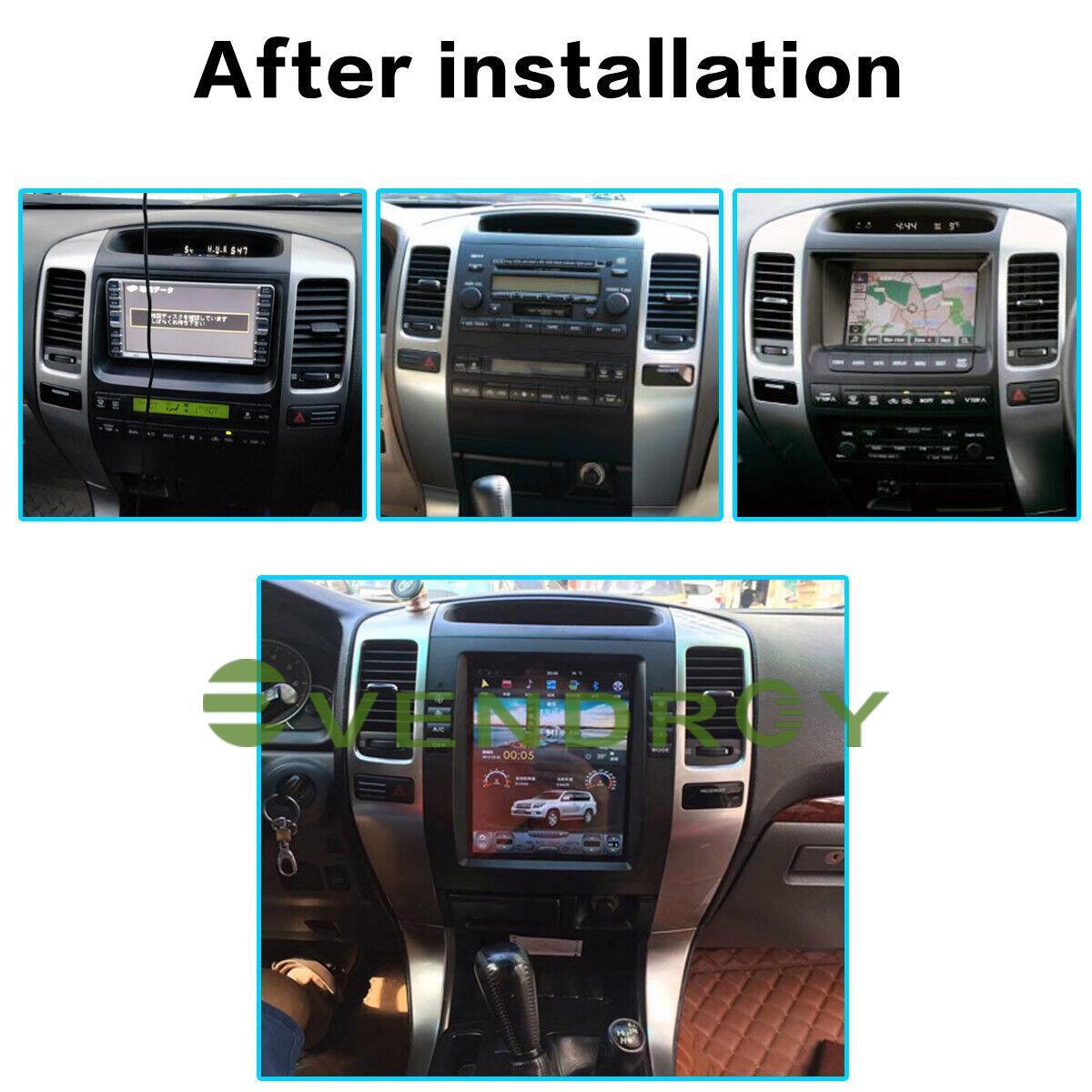 10.4" Tesla Style Car Multimedia GPS Navigation Radio For Lexus GX470 ...