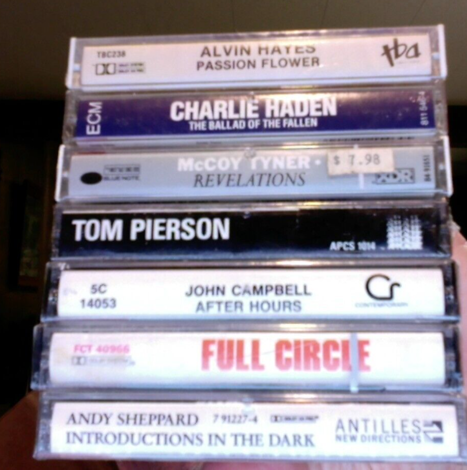 Jazz cassette tapes.....great selection.....many sealed... tapes $1.00 ...