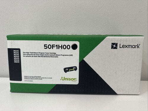 Lexmark 50F1H00 Black High Yield Toner Cartridge 20 Pieces Available ...