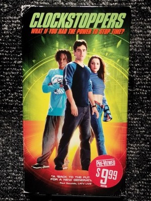 Clockstoppers VHS Tape 2002 Nickelodeon Paramount Release Movie Film ...