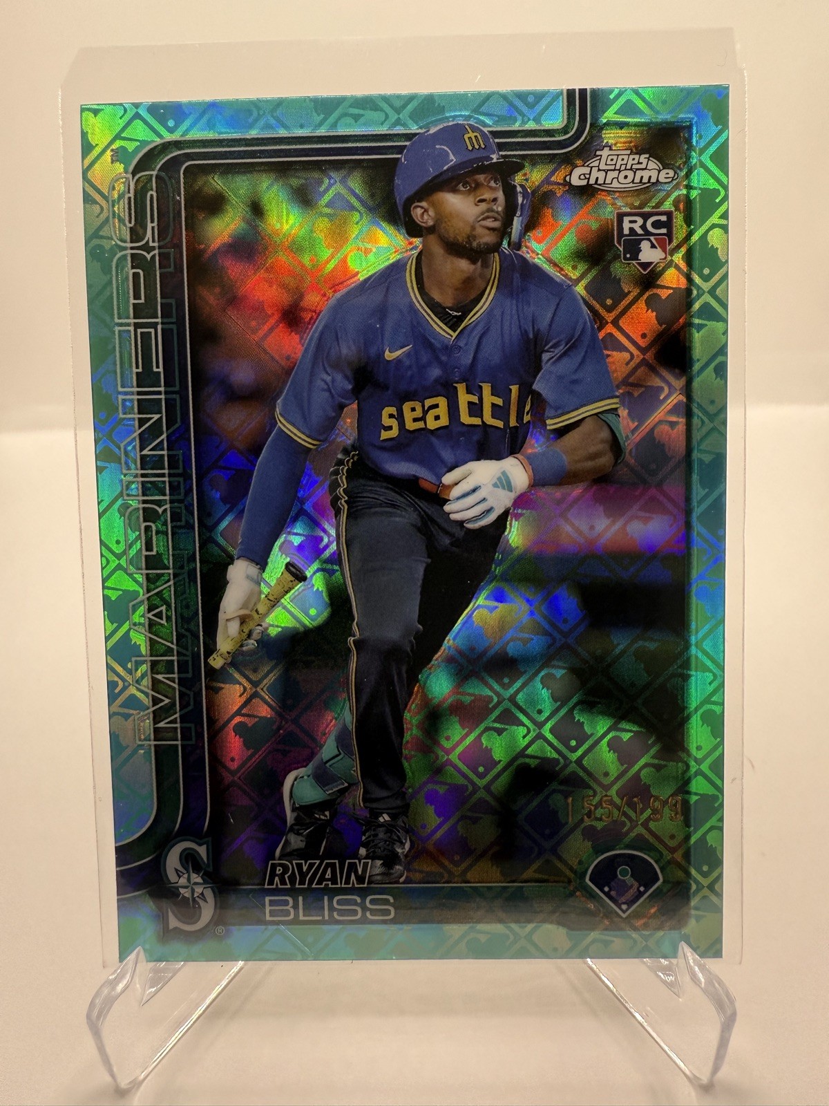 Ryan Bliss 2025 Topps Chrome Logofractor Edition #RA-RB Rookie ...