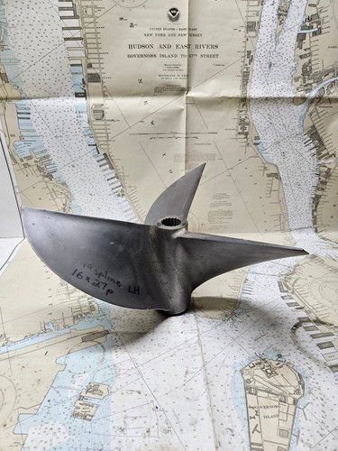 Custom 16 1/2" x 27"P Stainless Steel Racing Propeller LH Rotation 19 ...