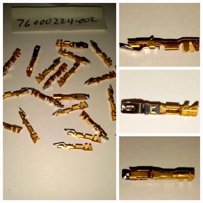 Lot of 20* MIL-SPEC female Pin Contact 20-24awg GOLD pins, terminals | eBay