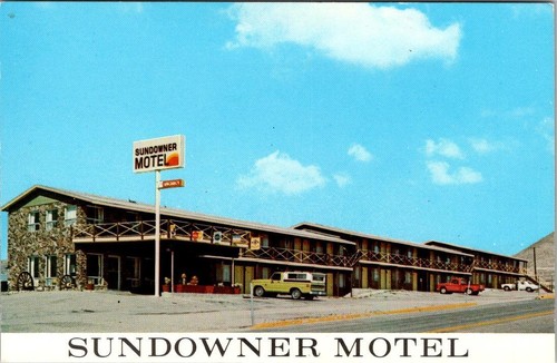Tonopah, NV Nevada SUNDOWNER MOTEL Roadside NYE COUNTY Chrome Postcard ...