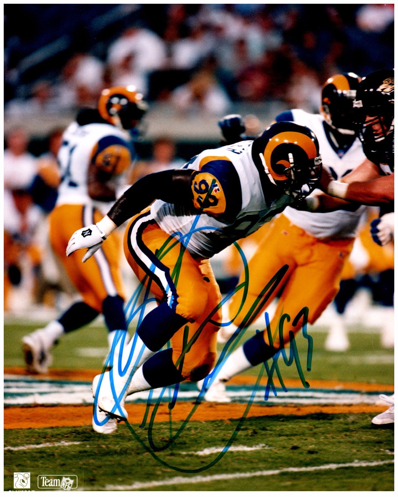 St. Louis Rams KEVIN CARTER Signed Autographed 8x10 "Greatest Show on ...
