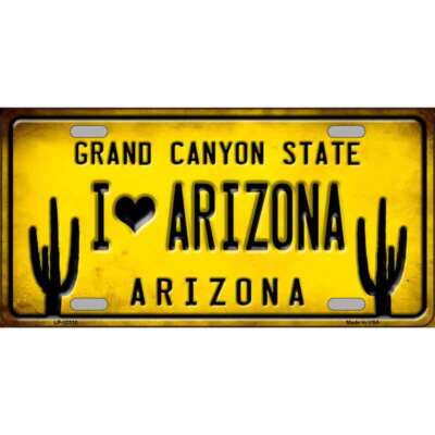 I love Arizona Novelty Metal License Plate Tag LP-12310 | eBay