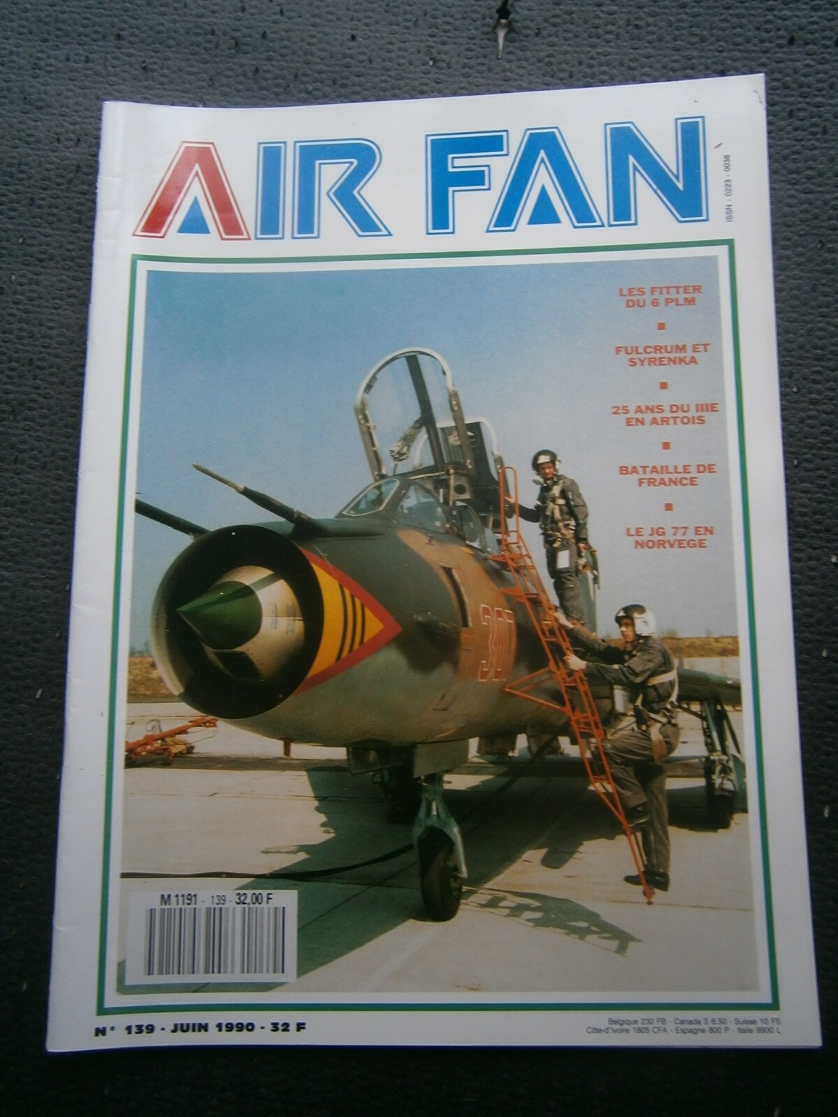 Revue air fan n°139 Fiter du 6 plm/Mirage IIIE/ f5 du matac/Norvége ...