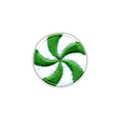 Peppermint Candy - Blanc Et Vert Patch / Badge Brodé | eBay