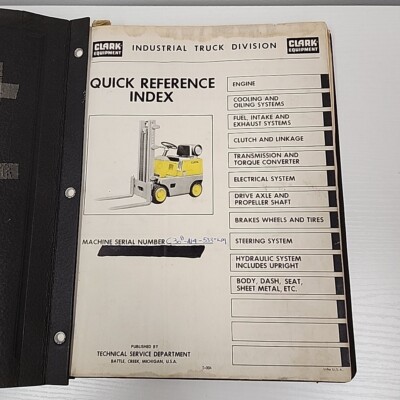 Forklift Parts & Accessories - Clark Parts