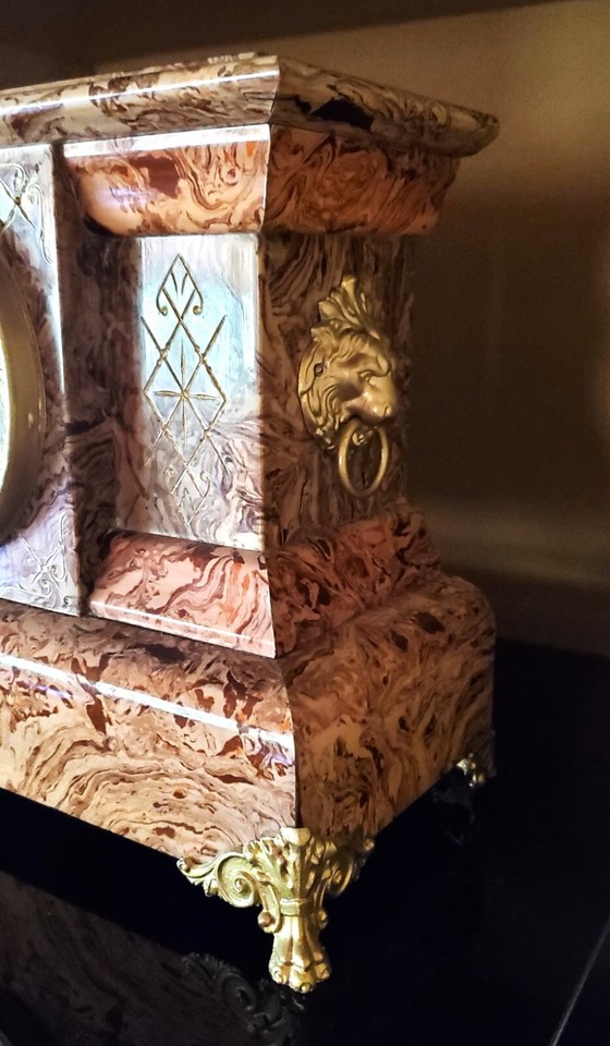 Seth Thomas Adamantine Mantel Clock Tortoise Shell 1893 Westminster ...