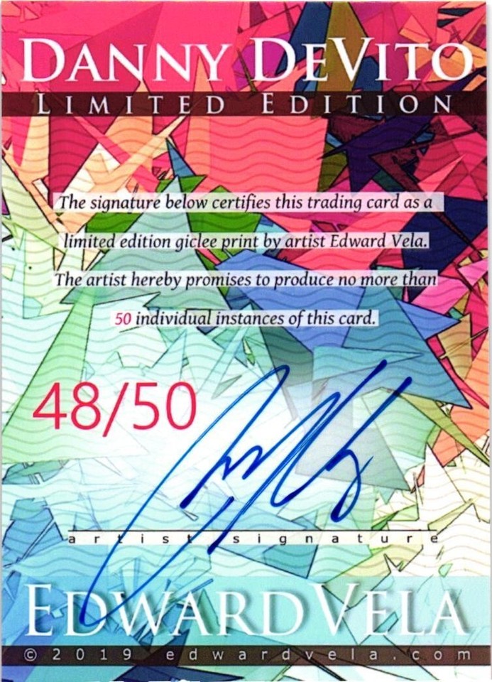 Danny DeVito 2019 Authentic Artist Signed Limited Edition Card 48 of 50 ...