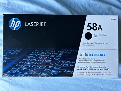 HP LaserJet CF258A 58A Black Toner Cartridge | eBay