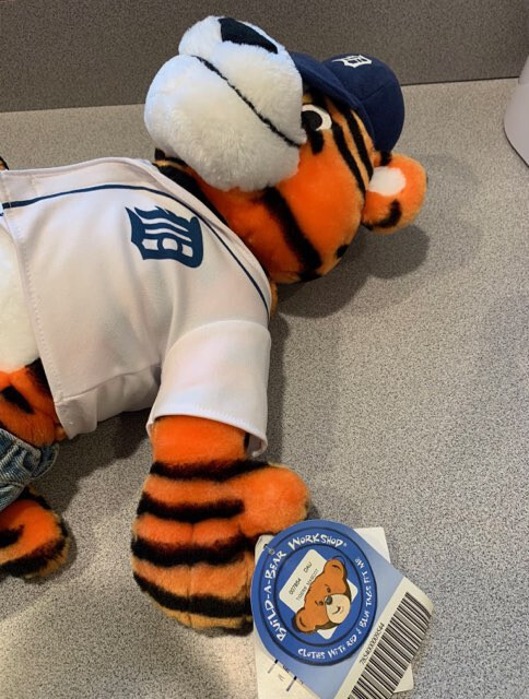 Detroit Tigers Mascot Paws MLB Build a Bear All Star Game Plush 2005 ...