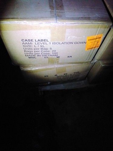 New- AAMI Level 1 Isolation Gowns L/XL Case Of 100 | eBay