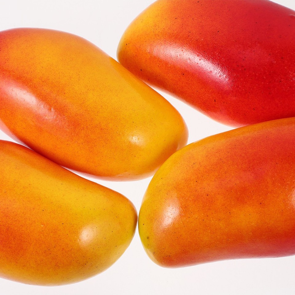 4 Pcs Simulated Fruit Models Fake Mango Decor Artificial Fruits ...