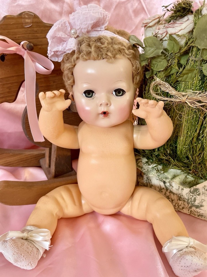 💗Vintage Effanbee Dy-Dee Baby with Rocking Horse and TONS of Darling ...