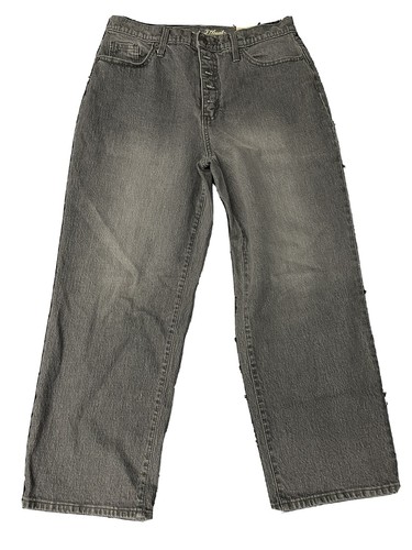 Universal Thread Women's High-Rise Vintage Straight Cropped Jeans Gray ...