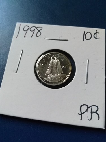 1998 Canadian Proof Silver Dime (10c), Free Shipping! (Lot #T10) | eBay