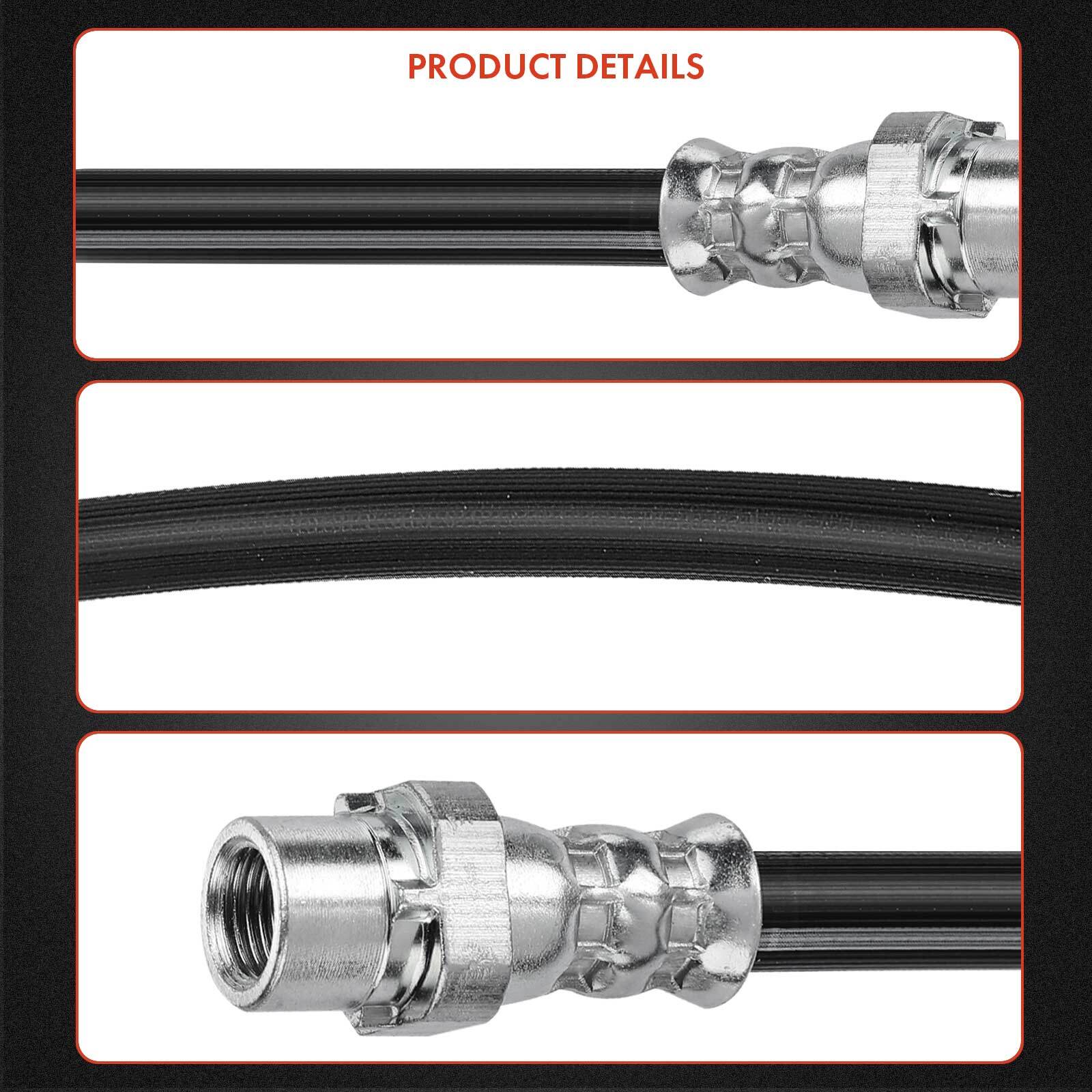 2x Brake Hoses Rear Inner for BMW 3 Series E90 E91 E92 E93 2004-2013 ...