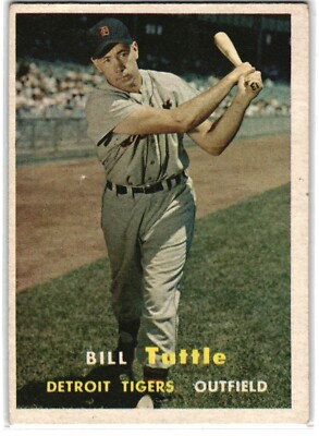 1957 Topps Baseball Bill Tuttle Detroit Tigers #72 | eBay