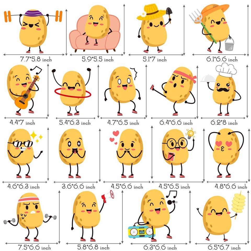 20PCS Potato Party Hanging Swirls Streamers for Potato-Themed Party ...