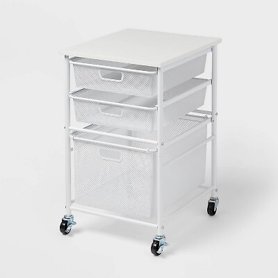 Steel File Utility Cart White - Brightroom | eBay