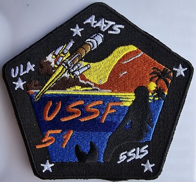 Authentic 5 SLS USSF-51 Space Launch Mission Patch - Plain Back | eBay