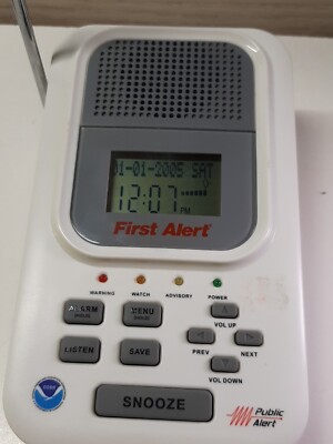 First Alert (WX-150) Public Alert Radio W/ 7 Weather Band NOAA Channels ...