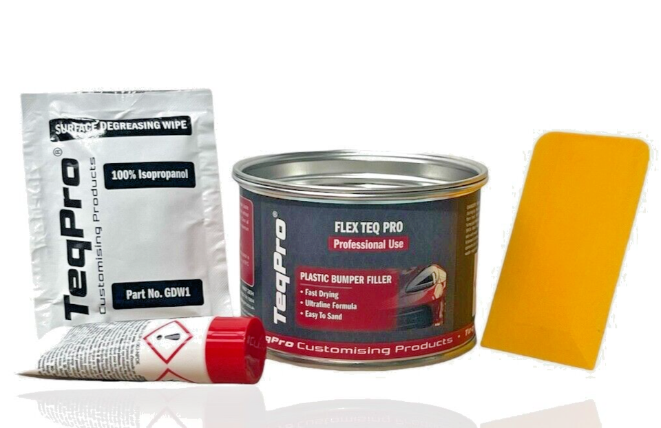 TeqPro ® Bumpersoft Car Body Filler Complete Kit Putty For Plastic ...