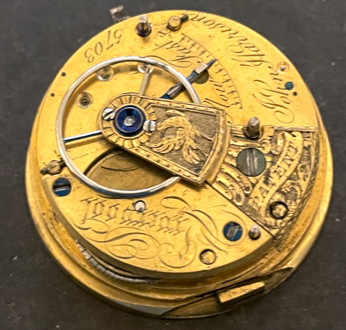 Antique John Harrison Liverpool Fusee Pocket Watch Movement Running ...