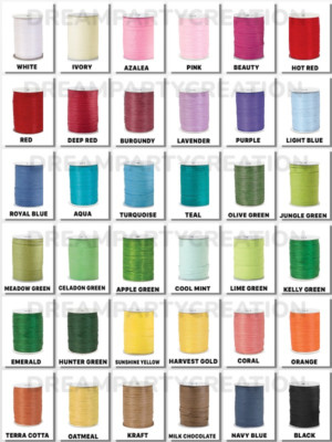 Paper Raffia Ribbon Twisted at about 1/4" Choose Color & Length 10 Yds ...