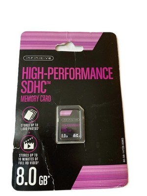 HIGH-PERFORMANCE SDHC Memory Card 8.0 GB by INFINITIVE | eBay