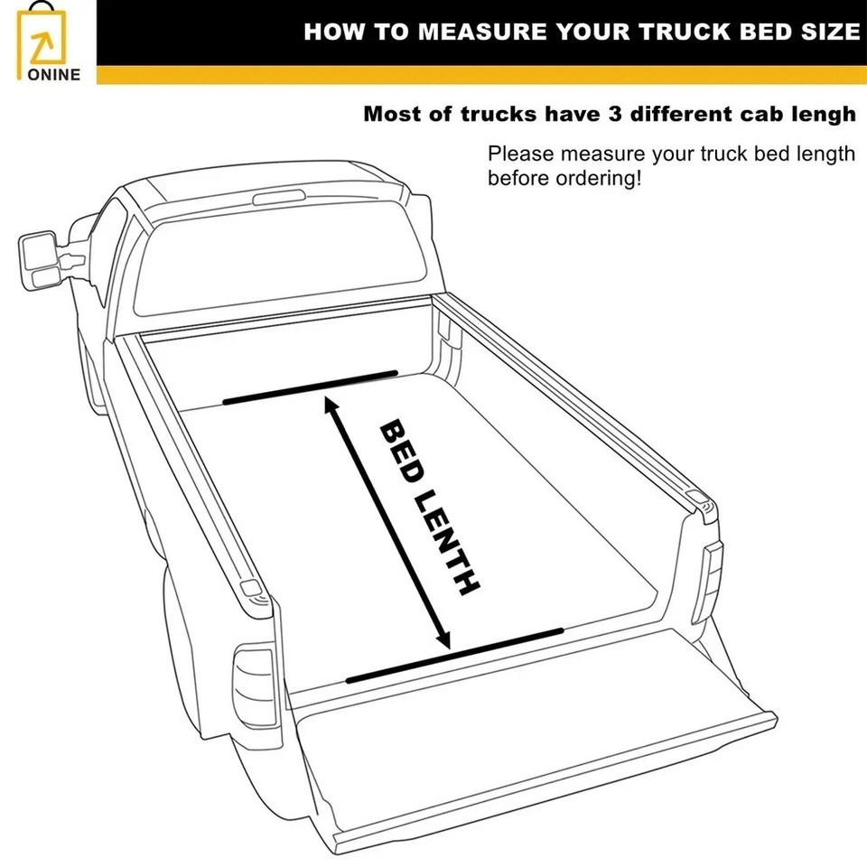 AWR Soft Roll Up Truck Bed Tonneau Cover Custom Fit 2019-2026 Chevy ...