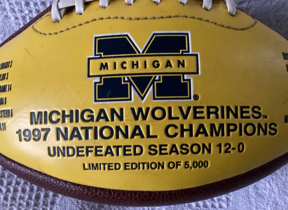 University of Michigan Football 1997 National Champions Undefeated ...