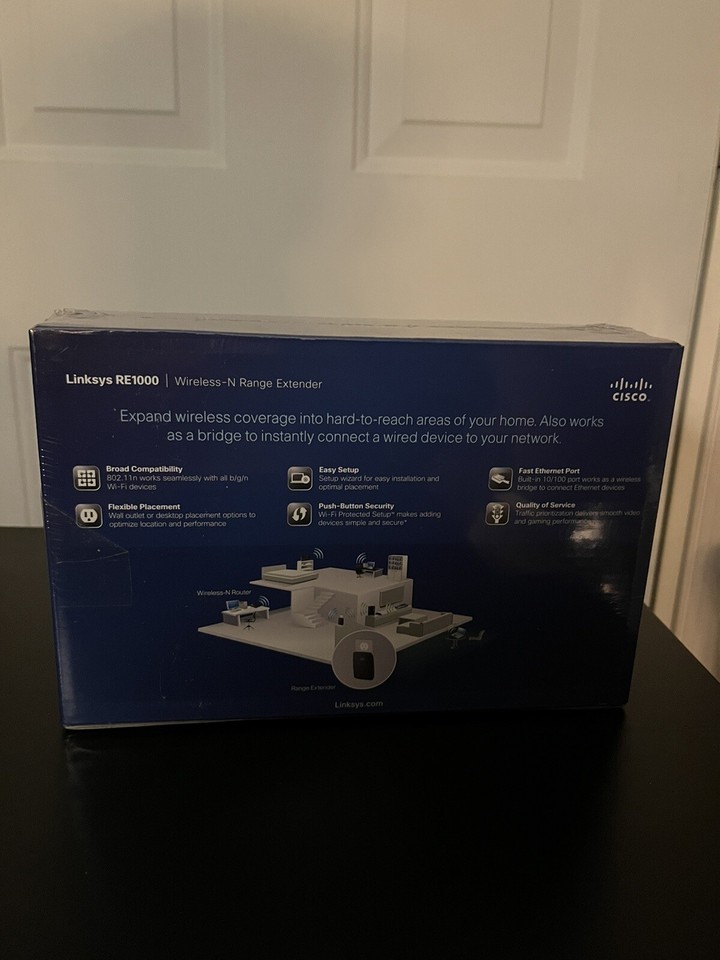 Cisco Linksys RE1000 Wireless-N Range Extender | eBay