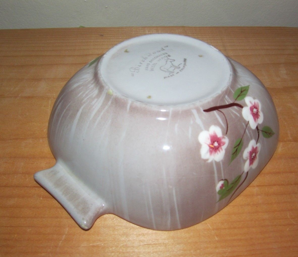 Vintage California Pottery Weil Ware Birchwood RARE small square Bowl ...