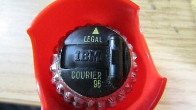 IBM Selectric III Legal Courier 96 Element Ball Golf ball in Red IBM ...