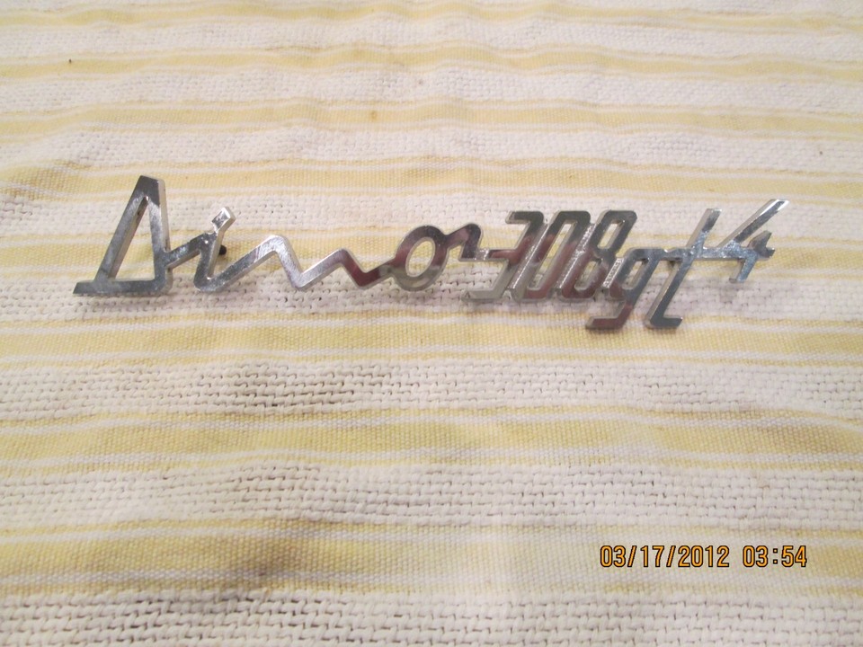Ferrari rear deck logo 1974-79 Dino/Ferrari 308 GT-4 chrome | eBay
