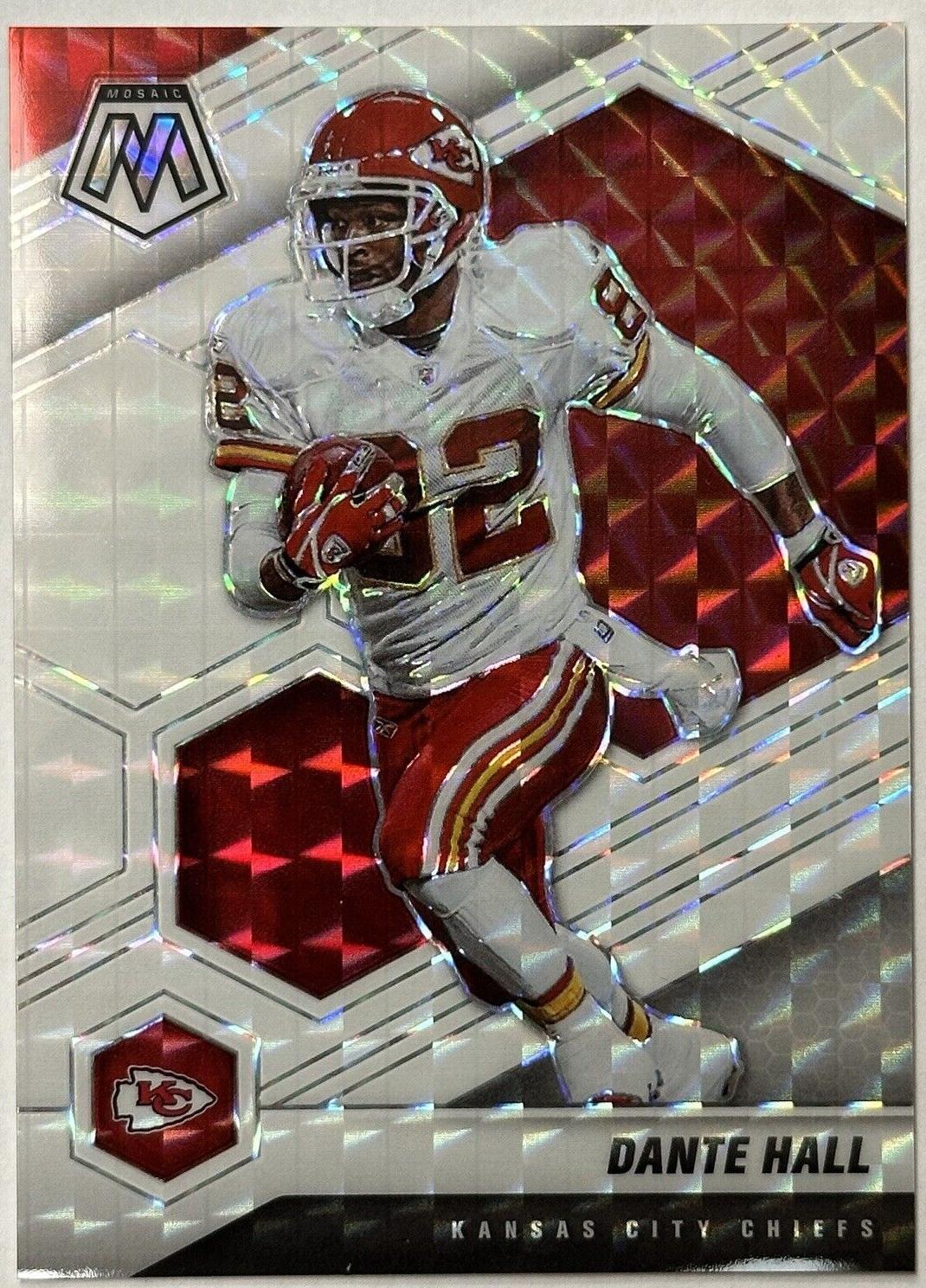 2021 Panini Mosaic - Dante Hall #2 White Mosaic Prizm /25 for sale ...