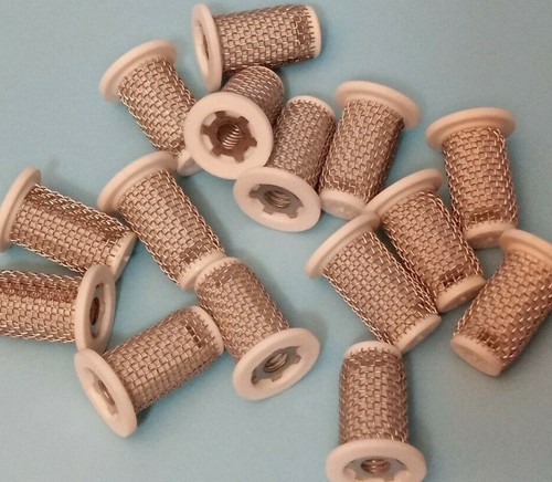 Lot of 15 TeeJet Poly Tip Strainer 24 Mesh 2 PSI Check Valve 4193A-PP-2 ...