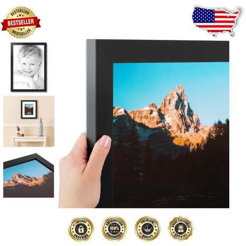 Elegant 17x24 Inch Satin Black Picture Frame - Perfect for Art and ...