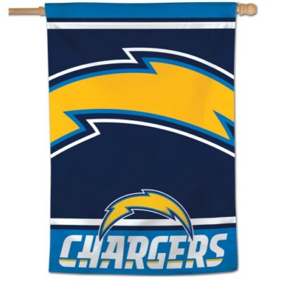 LOS ANGELES CHARGERS MEGA LOGO 28"X40" HOUSE FLAG OR WALL BANNER NFL ...