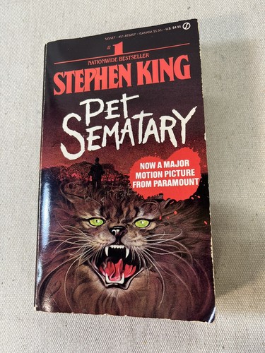 VTG The P T Semetary Stephen King 1984 Paperback Signet Printing Horror ...