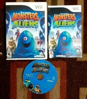 Monsters vs. Aliens Complete (Nintendo Wii, 2009) VG Shape & Tested ...