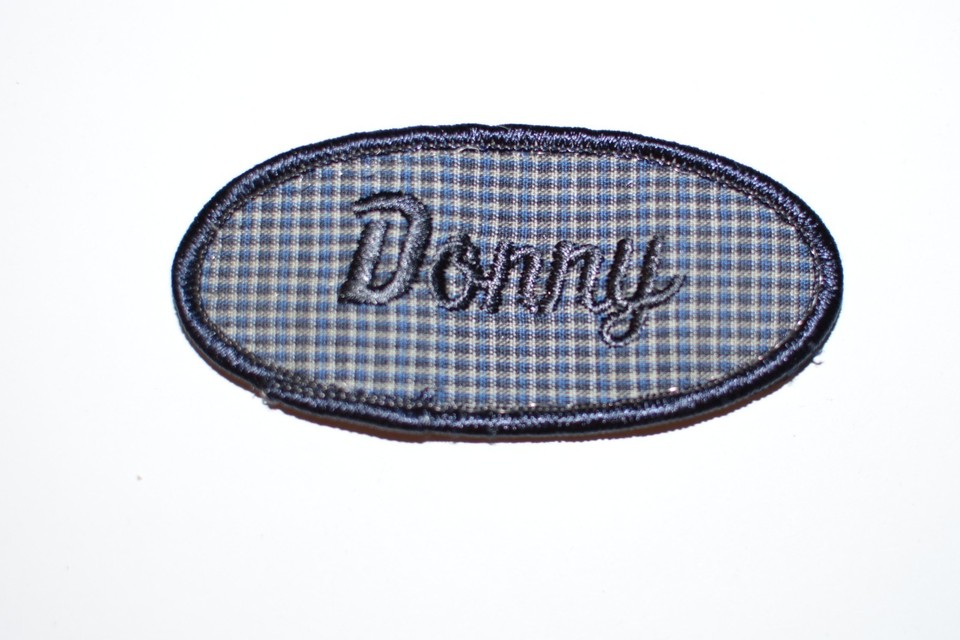 Employee Embroidered Worker Name Tag Sewn Patch for Uniform Work Shirt ...