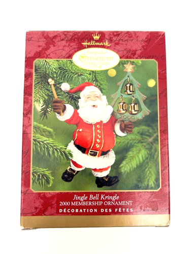 NEW Hallmark VTG 2000 Jingle Bell Kringle Santa Claus w/ Tree Christmas ...