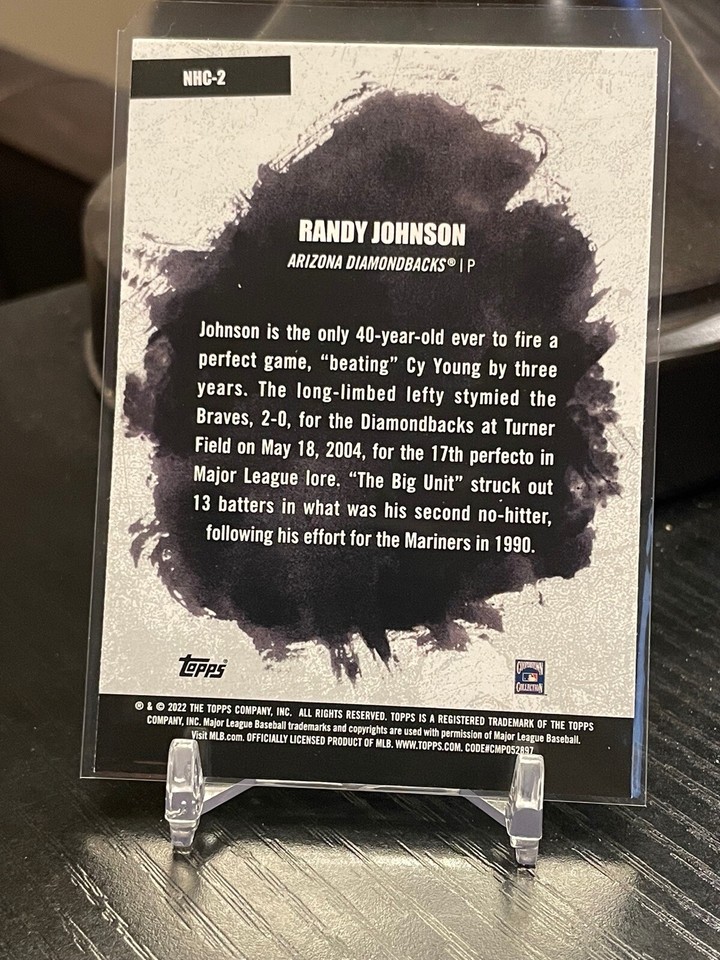 2022 Topps Series 2 Randy Johnson No Hit Club #NHC-2 Mint! | eBay