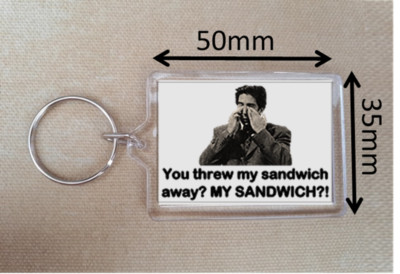 Friends TV Show Themed Ross MY SANDWICH Keyring gift | eBay