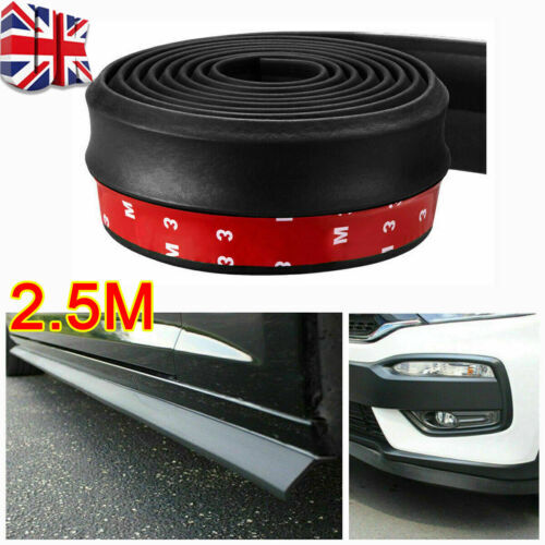 Universal Car Lip Skirt Protector Rubber Splitter Front Bumper Spoiler ...